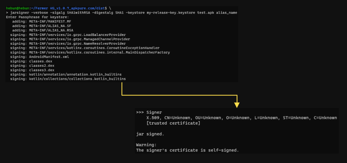 Decompile, Modify Smali, Recompile and Sign APK - Hebun ilhanlı
